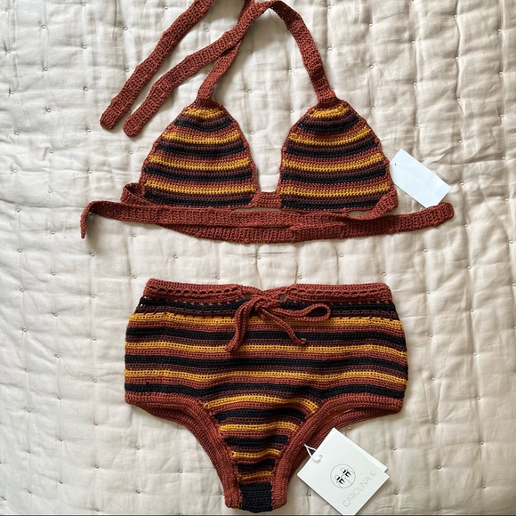 Carolina K | Swim | Carolina K 2 Pc Crochet Carolina K Bikini Set ...